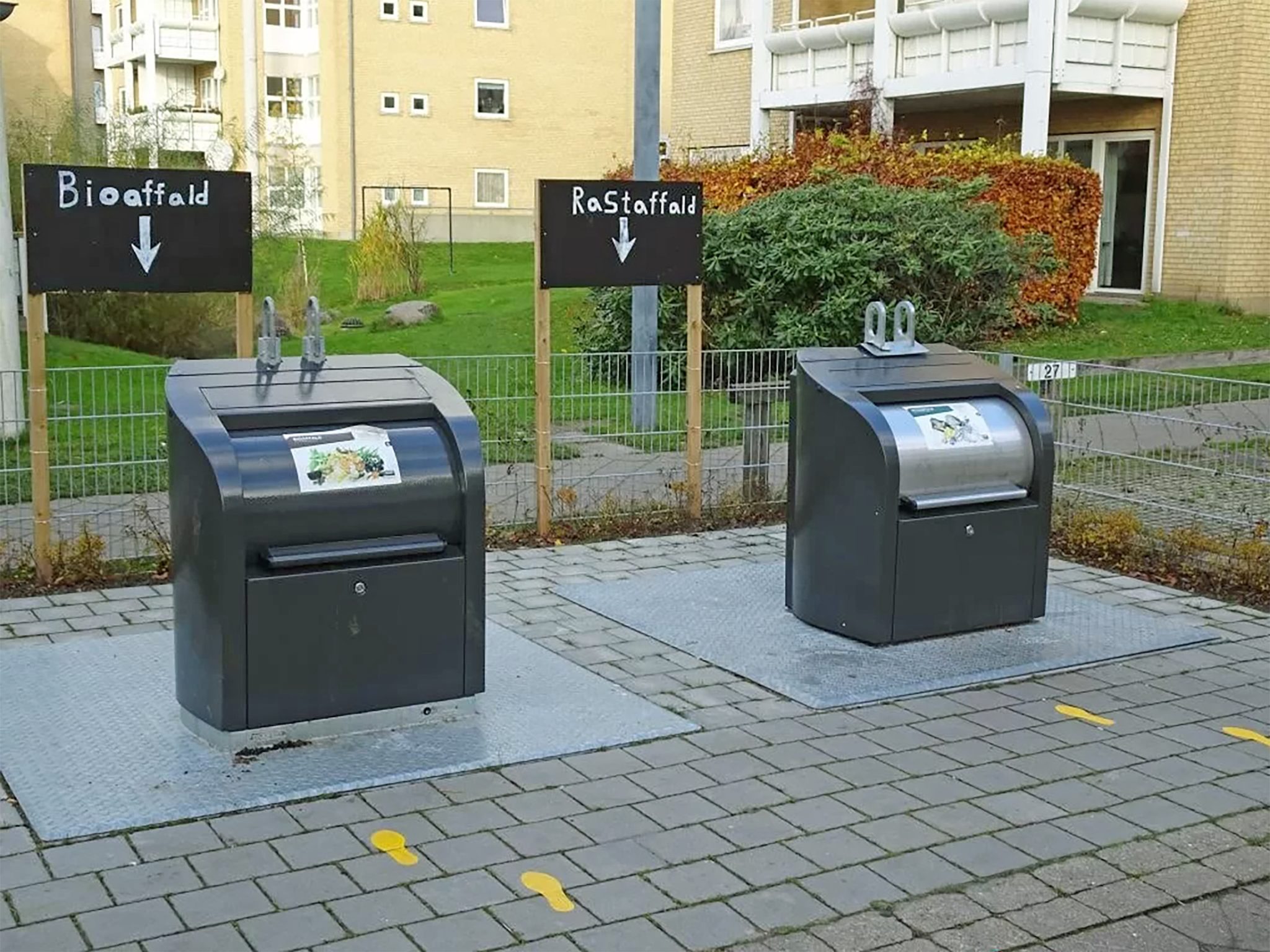 Perscontainer in Noorwegen, Denemarken en Frankrijk